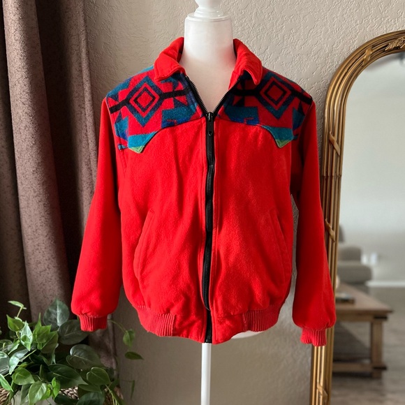 Pendleton | Jackets & Coats | Vintage Pendleton Western Wear Aztec Wool ...